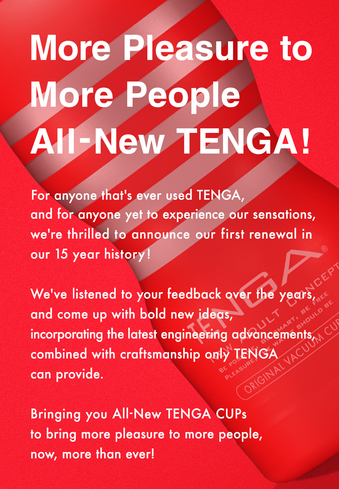 TENGA NEW CUP SERIES - TENGA - Masturbate Better - Global Bestselling ...